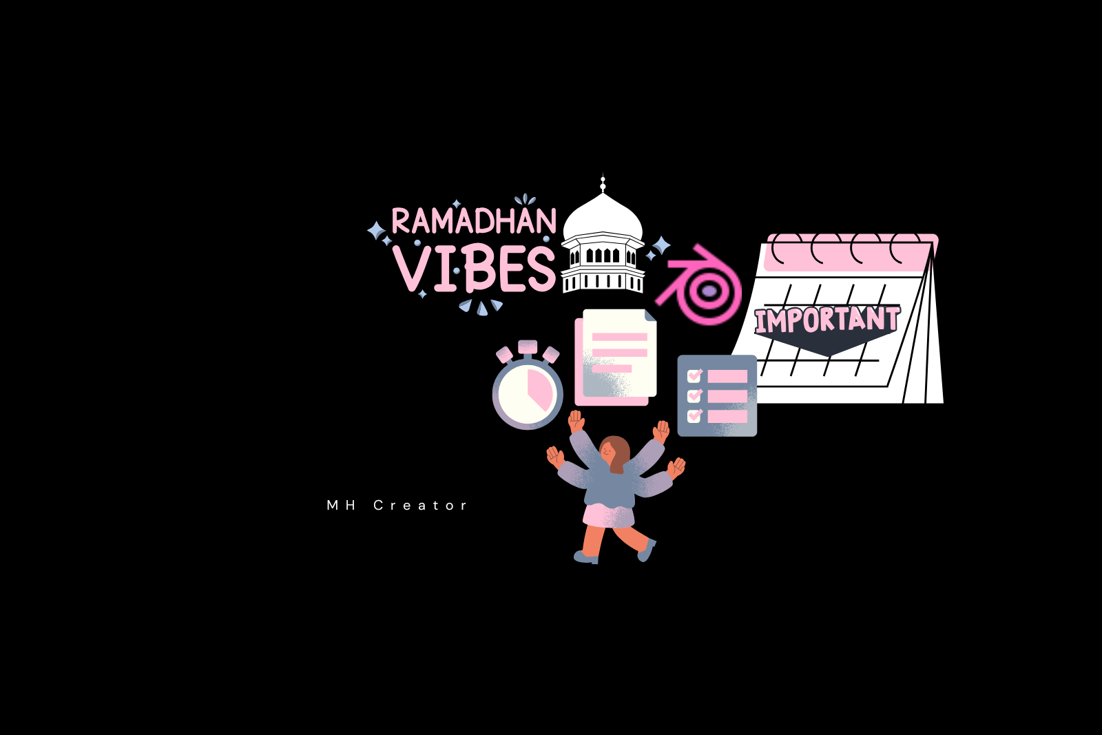 Life Update: Scholarship Paperwork, 3D Art & Getting Ready for Ramadan